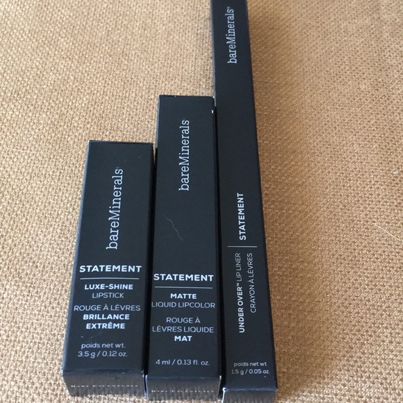 bareMinerals | Makeup | Hp Bare Minerals Lip Color Lipstick Liner 3 New ...